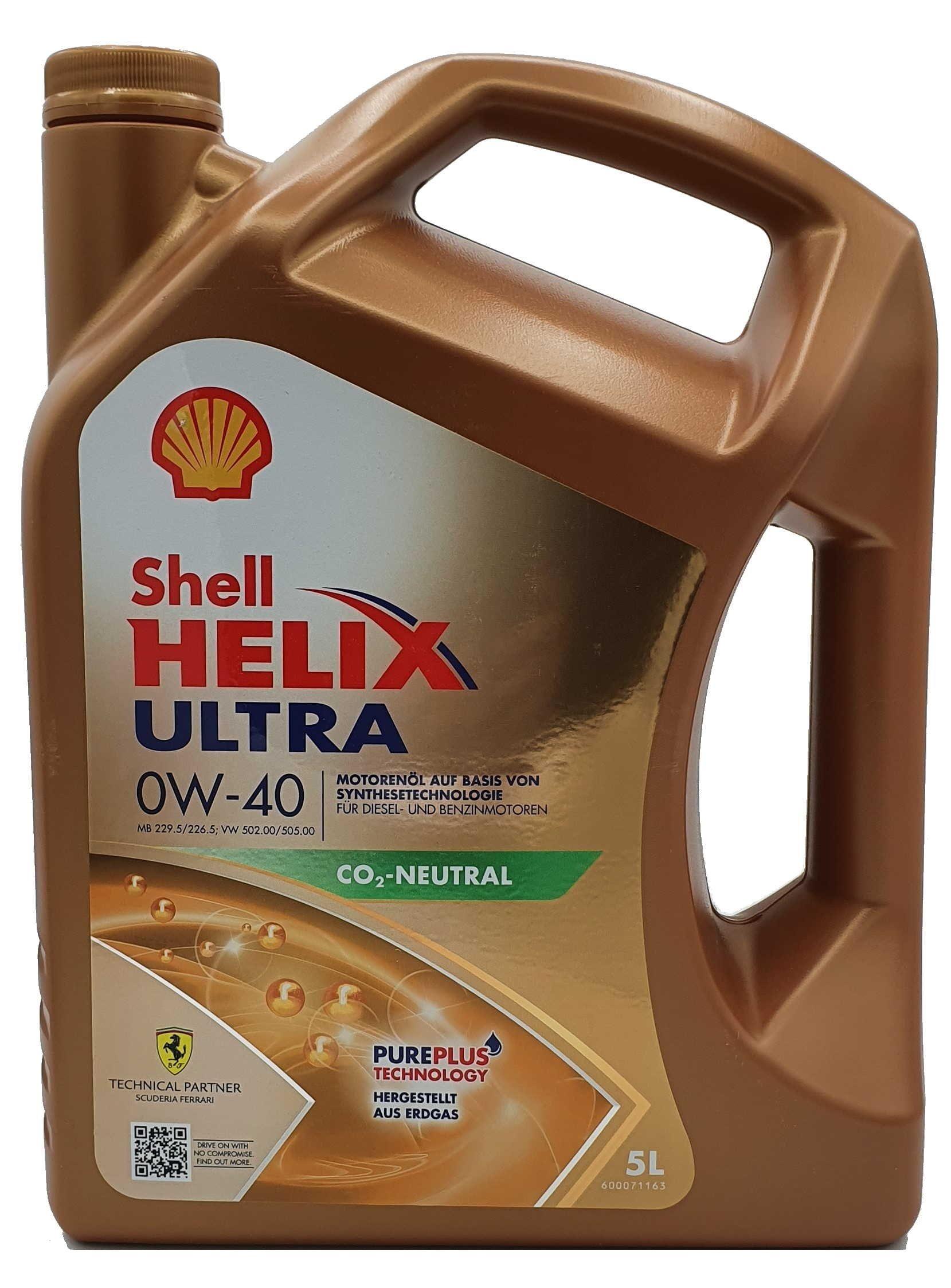 Shell Helix Ultra 0W-40 5 Liter | G18612949