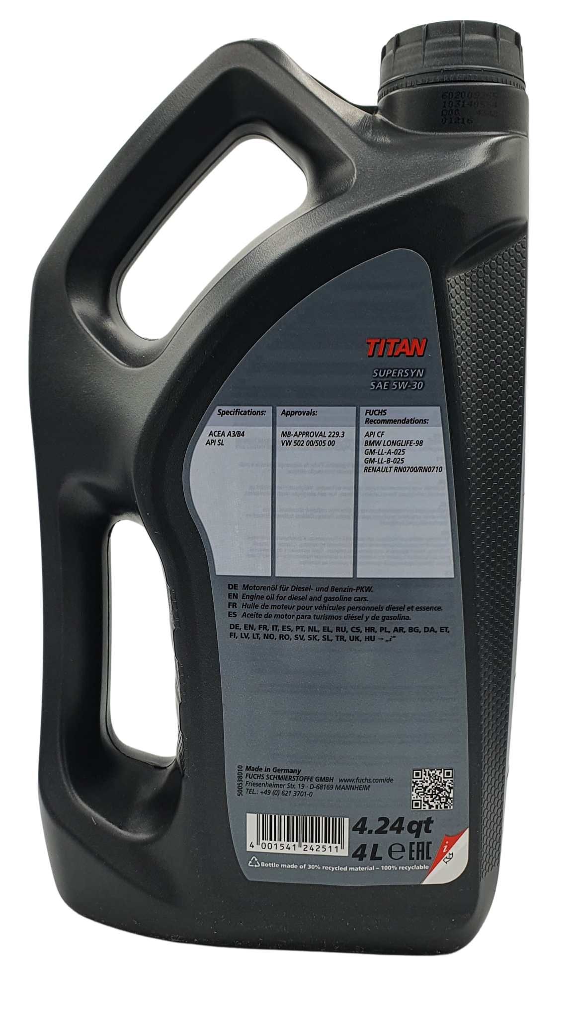 Fuchs Titan Supersyn 5W-30 4 Liter | G12044159