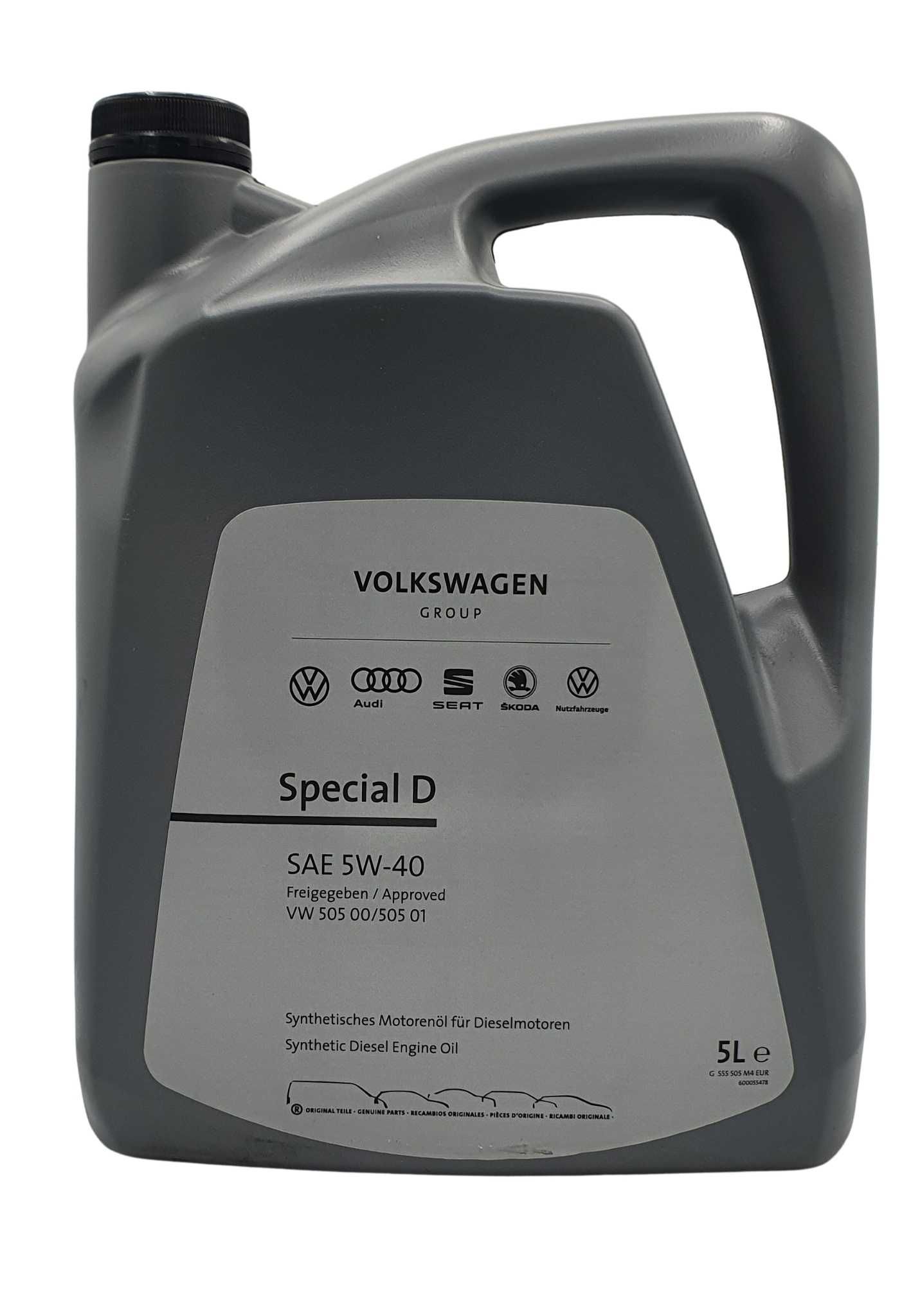 Original VW Audi Seat Skoda Special D SAE 5W-40 505.00 / 505.01 5 Liter | G29795162
