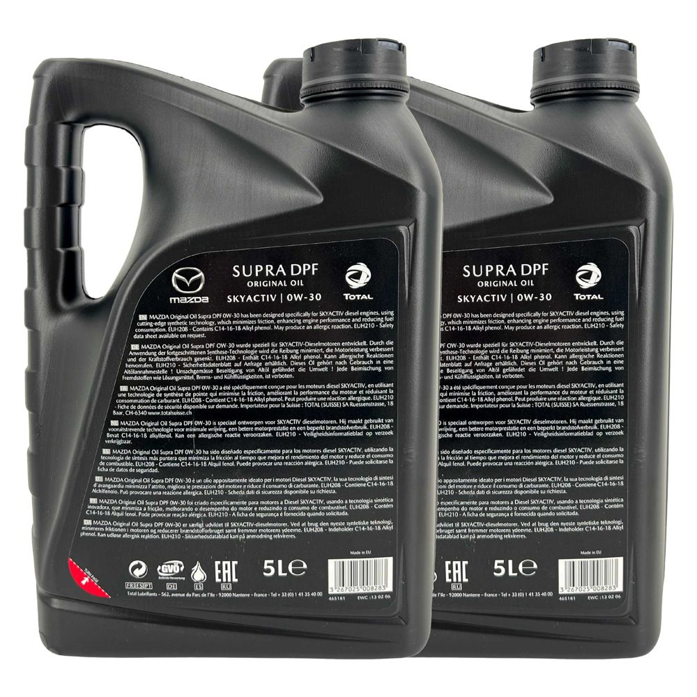 Mazda Original Oil Supra DPF Skyactiv-D 0W-30 2x5 Liter | G29915200