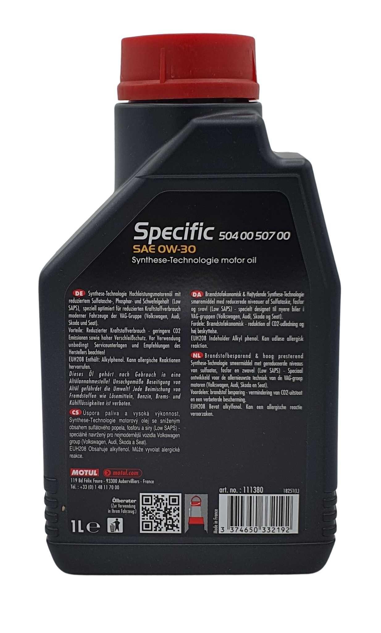 Motul Specific 504 00 - 507 00 0W-30 1 Liter | G29794532