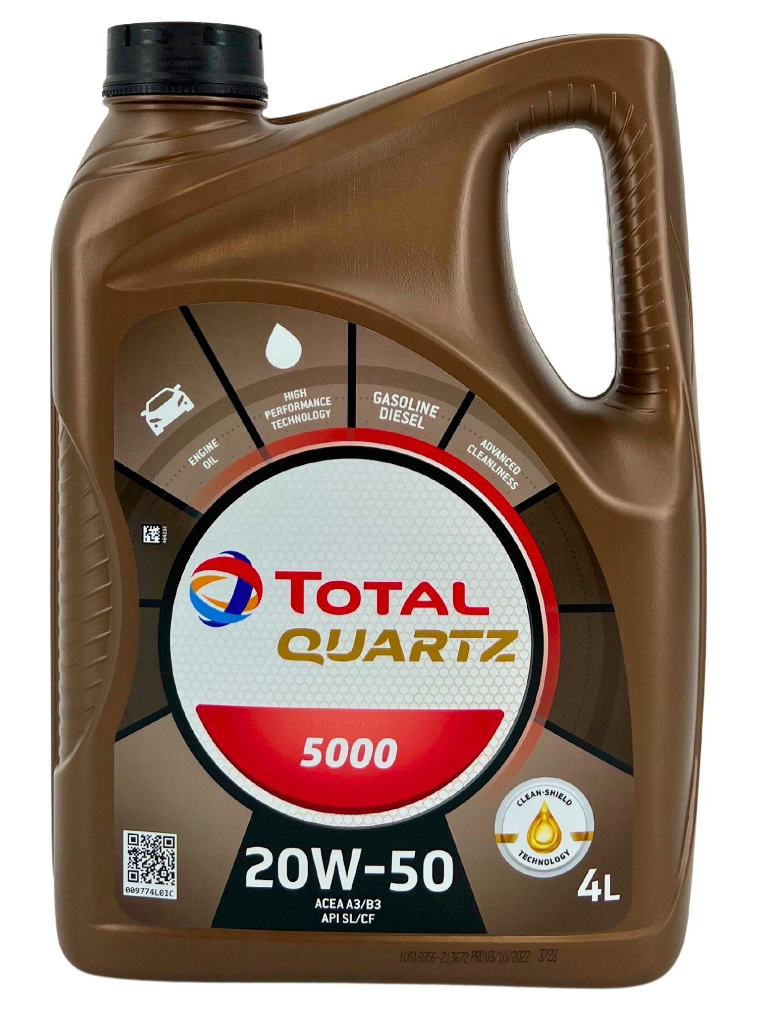 Total Quartz 5000 20W-50 4 Liter | G38492075
