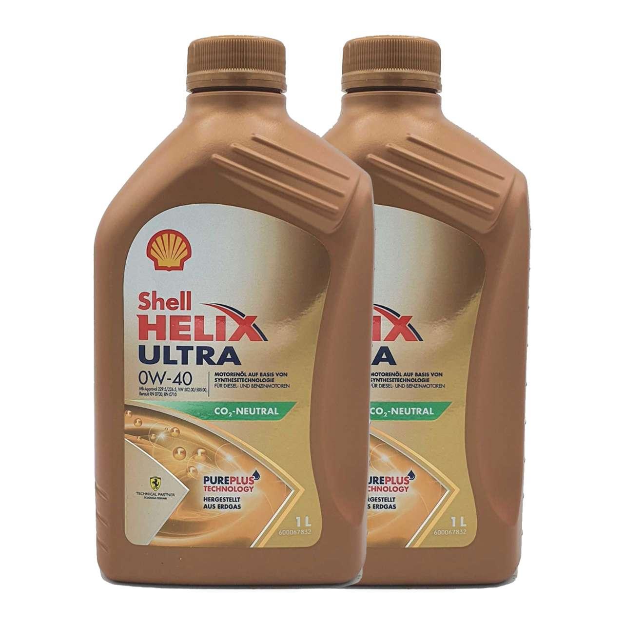 Shell Helix Ultra 0W-40 2x1 Liter | G22528738