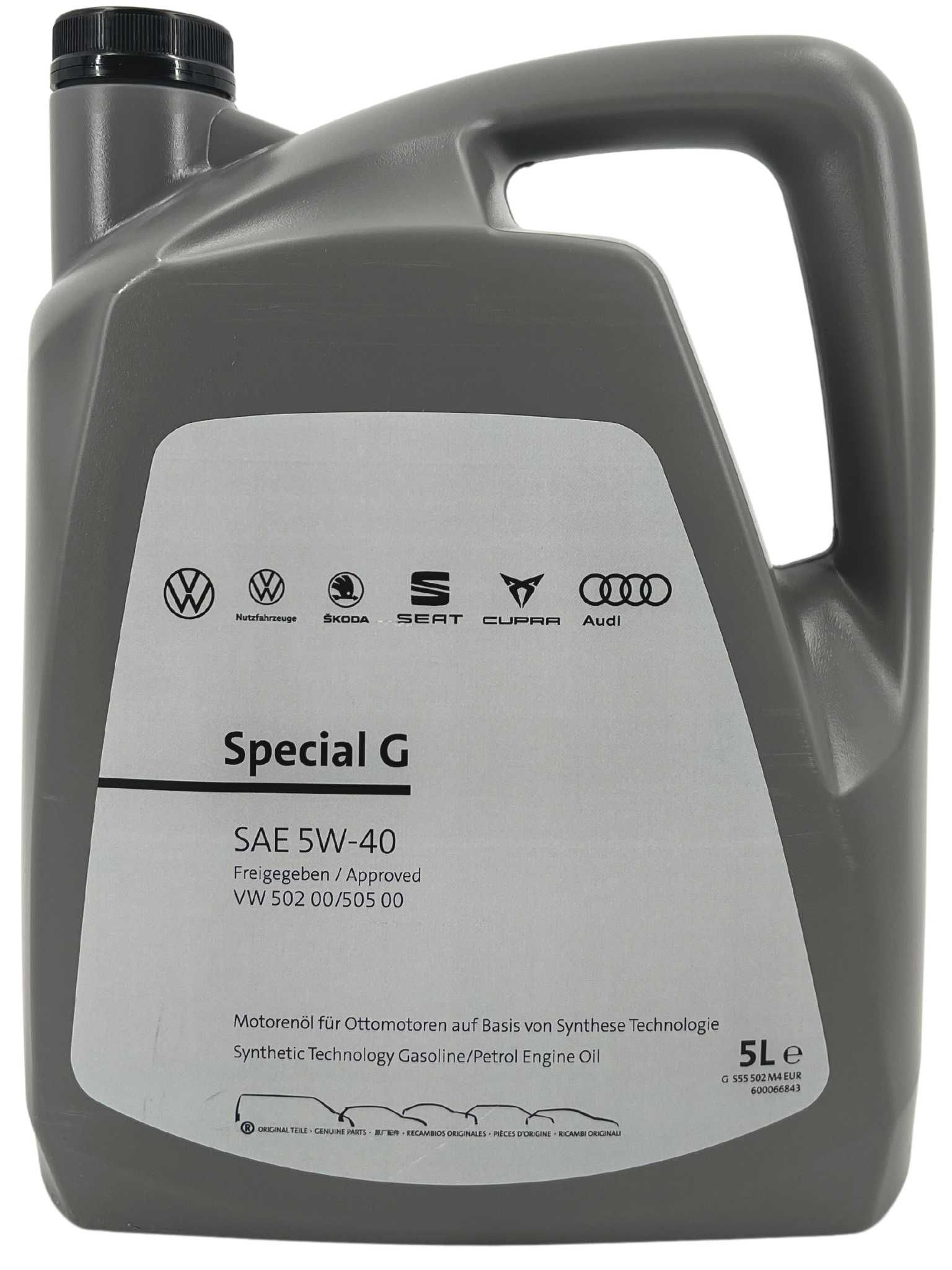 Original VW Audi Seat Skoda Cupra Special G SAE 5W-40 5 Liter | G29795185
