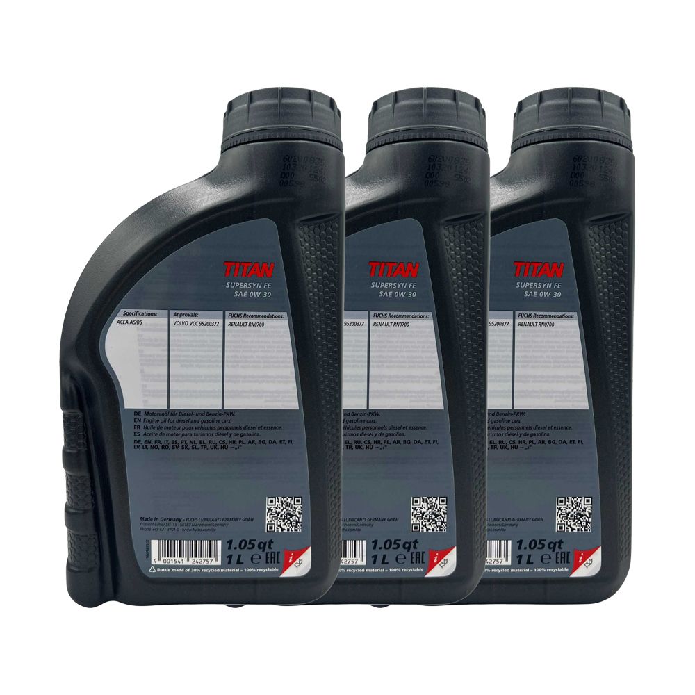 Fuchs Titan Supersyn FE 0W-30 3x1 Liter | G29917400