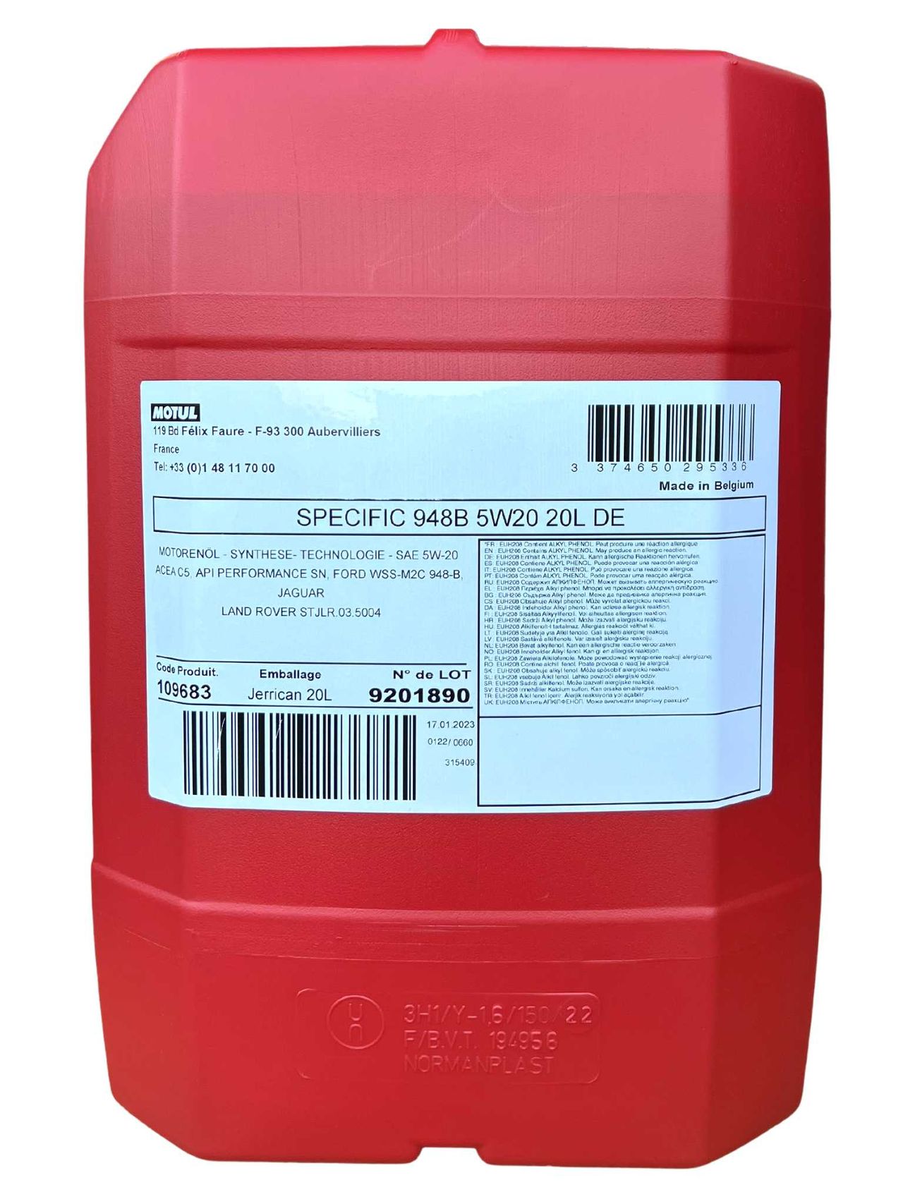 Motul Specific Ford WSS-M2C948-B 5W-20 20 Liter | G29794363