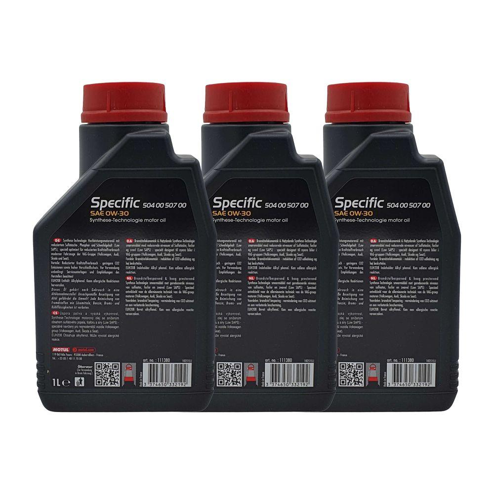 Motul Specific 504 00 - 507 00 0W-30 3x1 Liter | G29907014