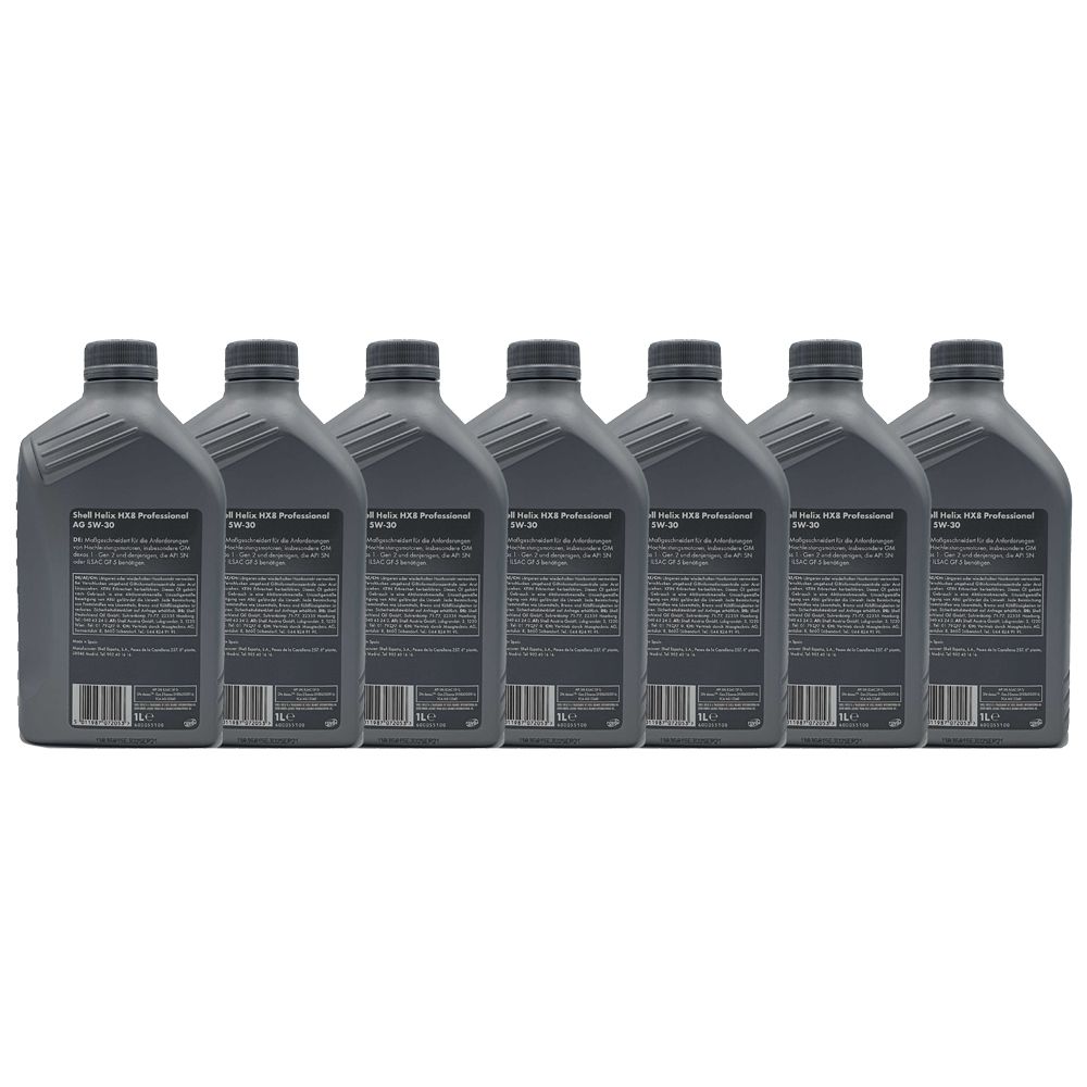 Shell Helix HX8 Professional AG 5W-30 7x1 Liter | G29916543
