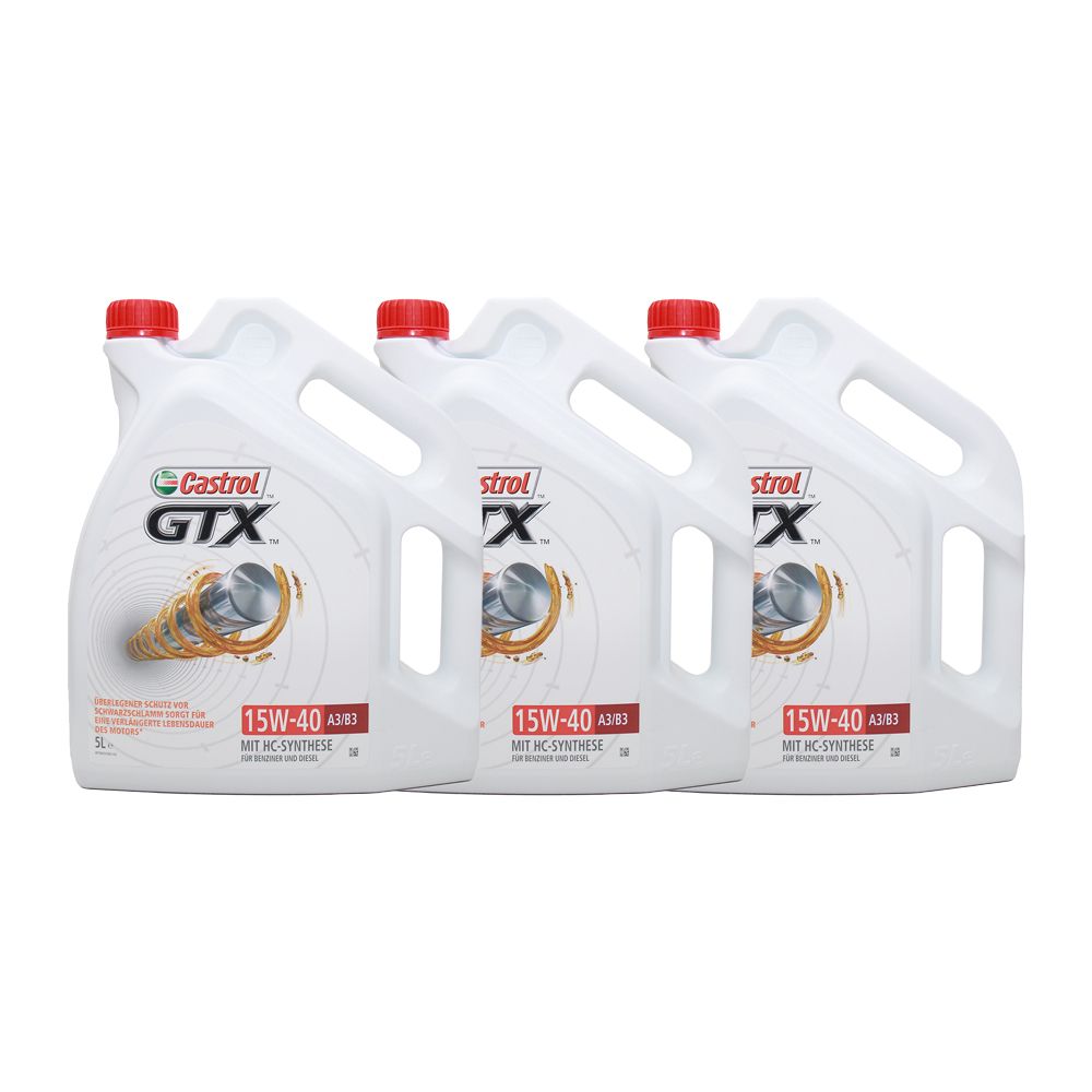 Castrol GTX 15W-40 A3/B3 3x5 Liter | G38072679