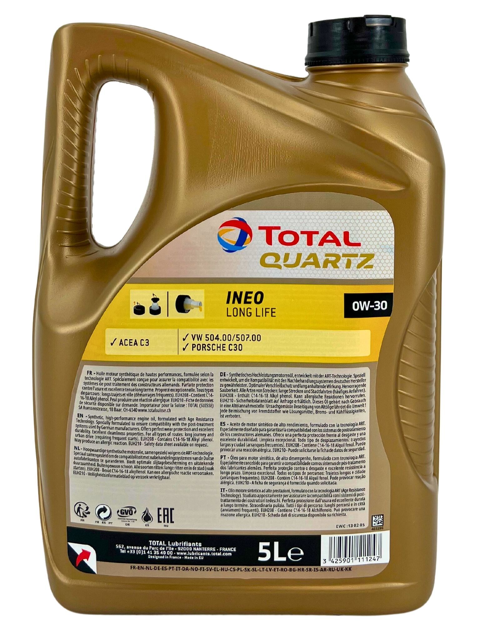 Total Quartz Ineo Long Life 0W-30 5 Liter | G38490067