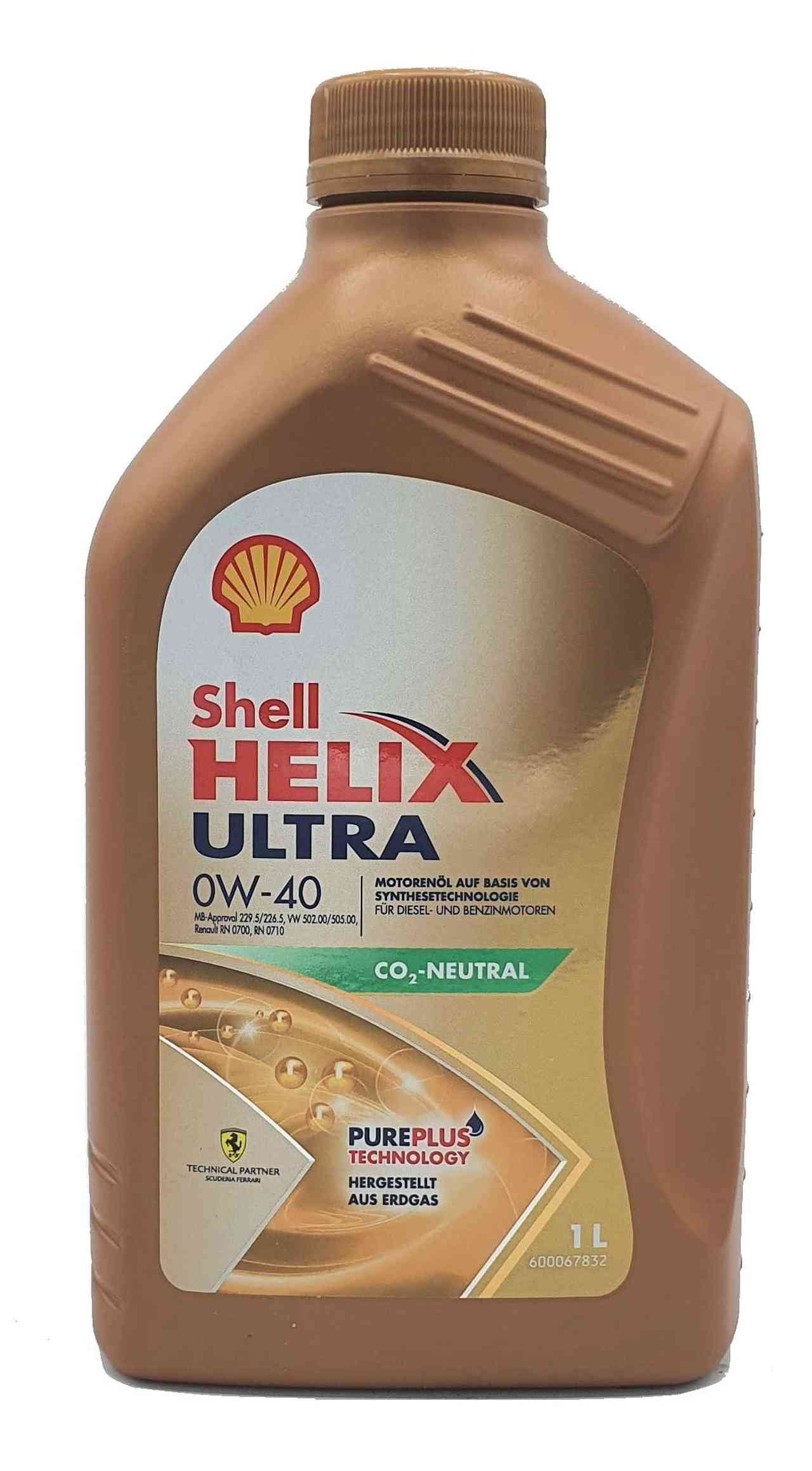 Shell Helix Ultra 0W-40 1 Liter | G11595373
