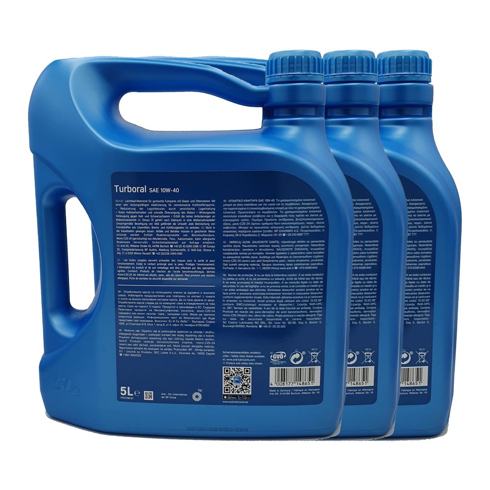 Aral Turboral 10W-40 3x5 Liter | G29908476