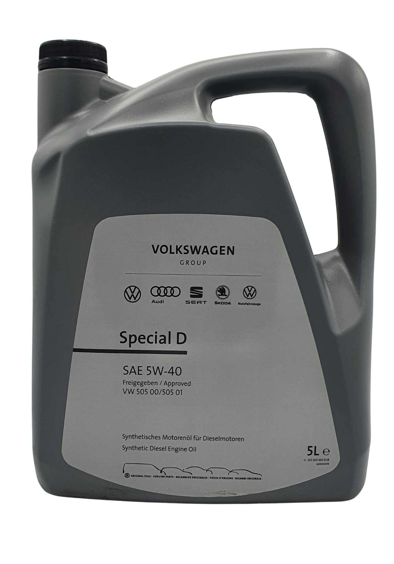 Original VW Audi Seat Skoda Special D SAE 5W-40 505.00 / 505.01 5 Liter | G29795162