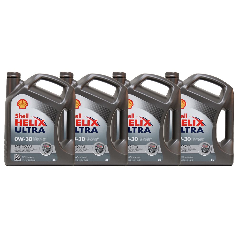 Shell Helix Ultra ECT C2 C3 0W-30 4x5 Liter | G22543107